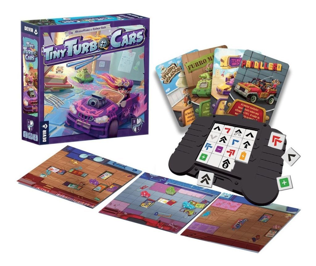 Tiny Turbo Cars Juego De Mesa En Español - Devir - La Expedición Board Game